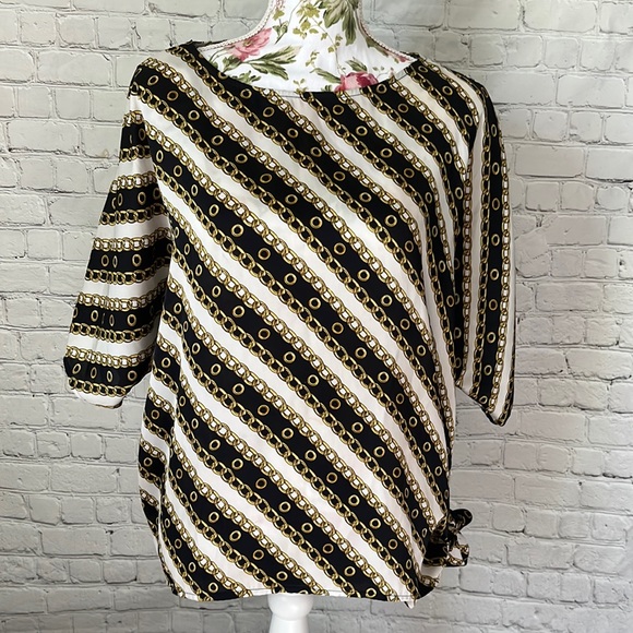 MICHAEL Michael Kors | Tops | Michael Kors Chain Link Blouse | Poshmark